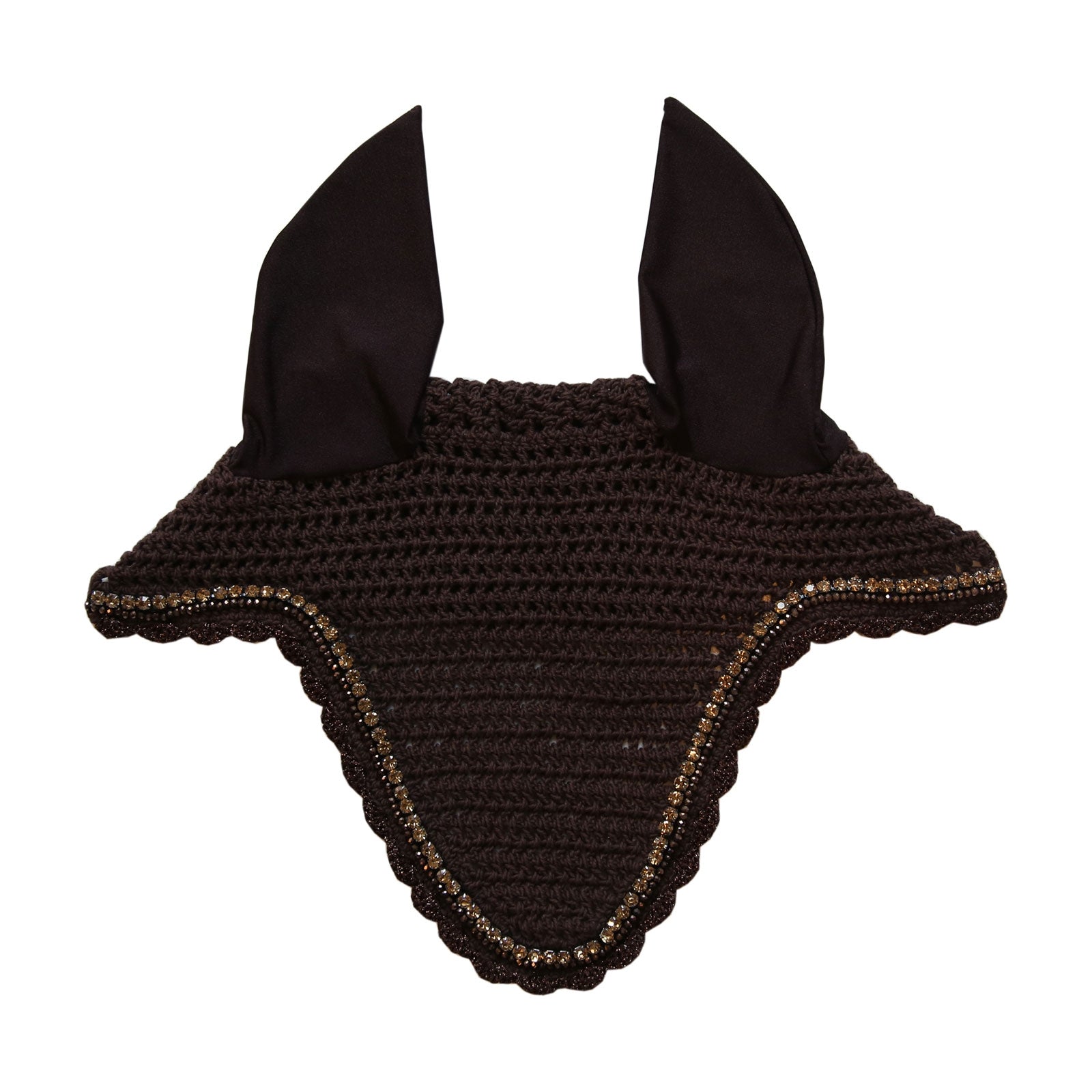 hut, lang med sten og perler Brown F – horze